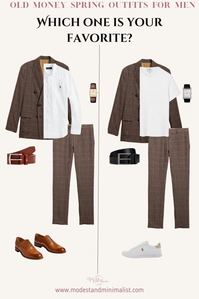 Old money spring capsule wardrobe for men 2024 - Modest and Minimalist